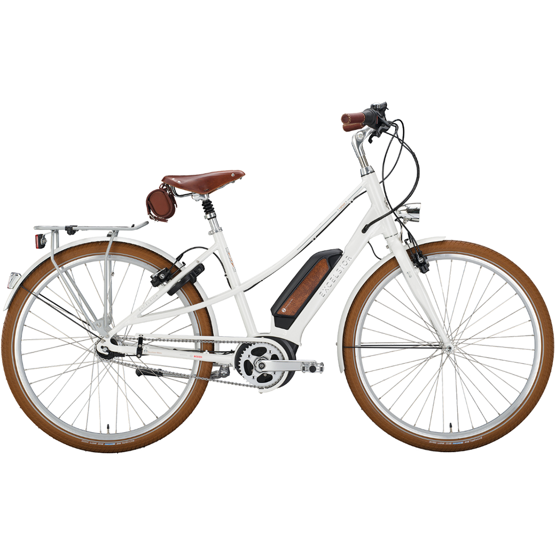 EXCELSIOR E-Bike Vintage E Deluxe 28″ weiß – :Downtownbikes